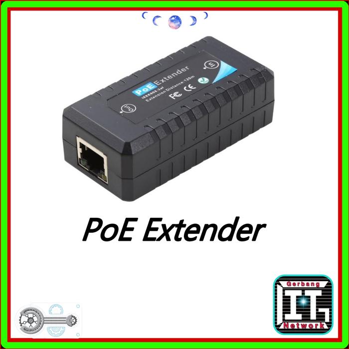 Jual POE Extender 1 port / Repeater POE CCTV IP Camera 120 Meter ...