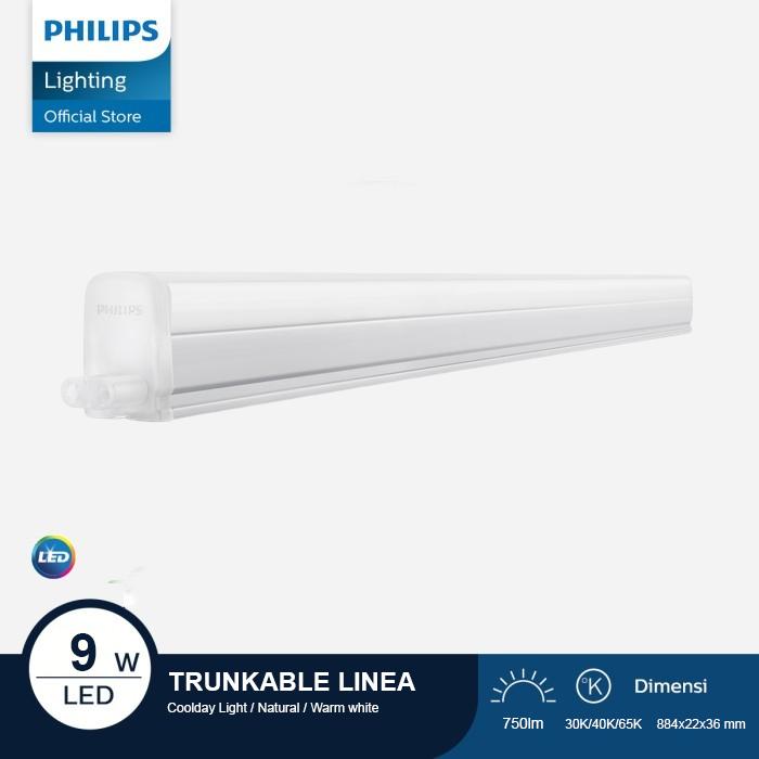 Jual Lampu TL Neon T5 PHILIPS LED TUBE TRUNKABLE Linea 9Watt 90cm ...