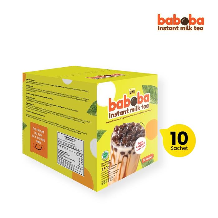 Jual \NEW/ Baboba - Minuman Instant Milk Tea Boba - 10 sachet - Jakarta ...