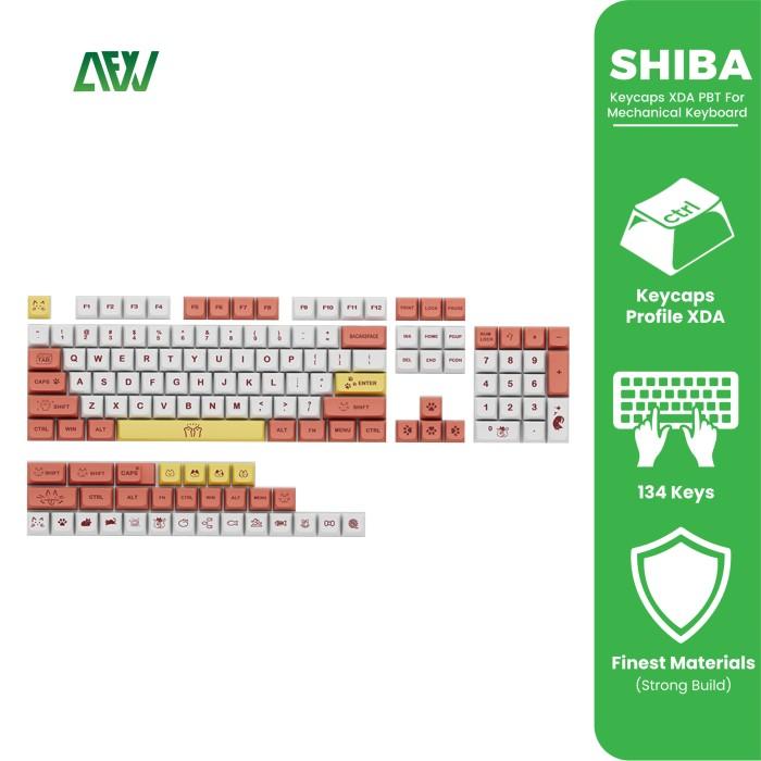 Jual SHIBA INU Keycaps XDA PBT For Mechanical Keyboard - Kota ...