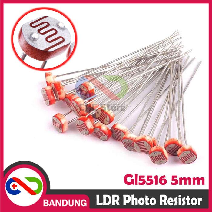 Jual LDR GL5516 5MM PHOTORESISTOR PHOTO RESISTOR GL 5516 - Kota Bandung ...