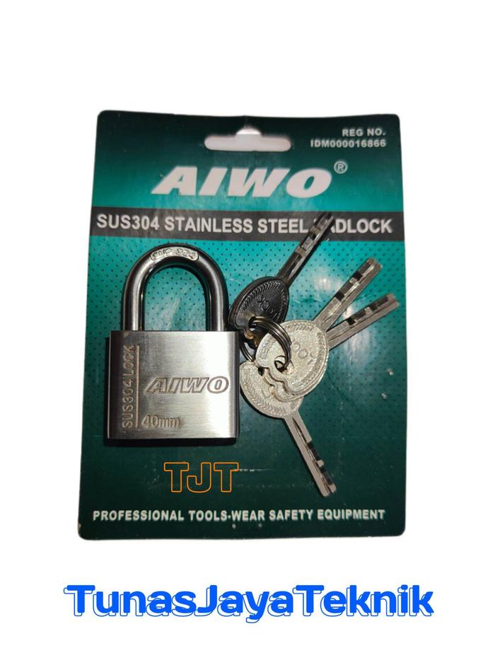 Jual Gembok 40 mm Aiwo SUS304 Stainless Steel - Kota Palopo ...