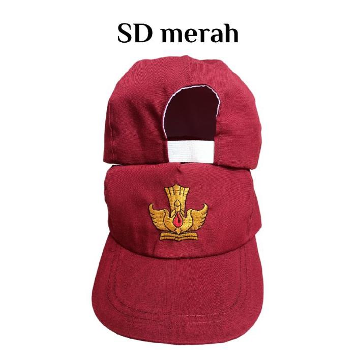 Jual Topi Seragam Anak Sekolah Sd Topi Pramuka Topi Smp Free Bordir ...