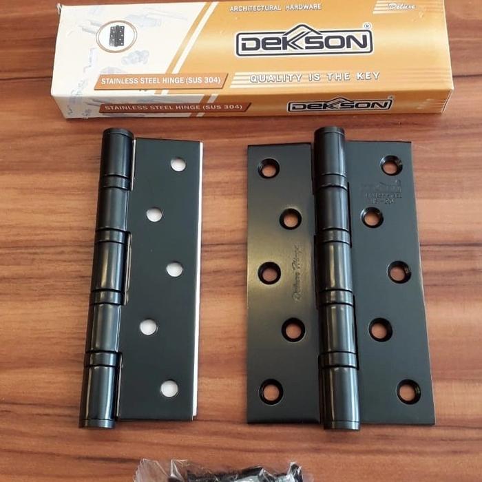 Jual Engsel Dekkson ESS DL 5X3X3mm 4BB BK Black Hinges engsel kupu ...