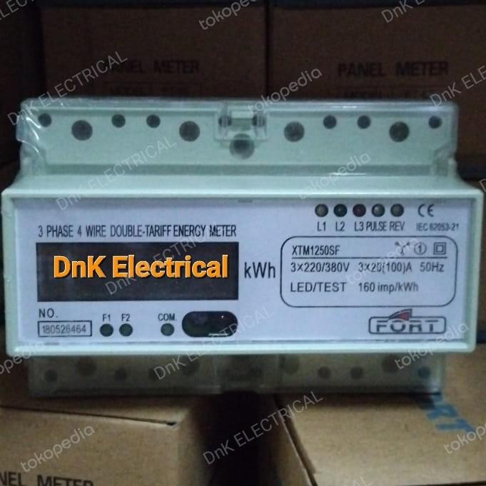 Jual KWH Meter 3 Phase Double Tariff LCD Direct Merk FORT XTM1250SF ...