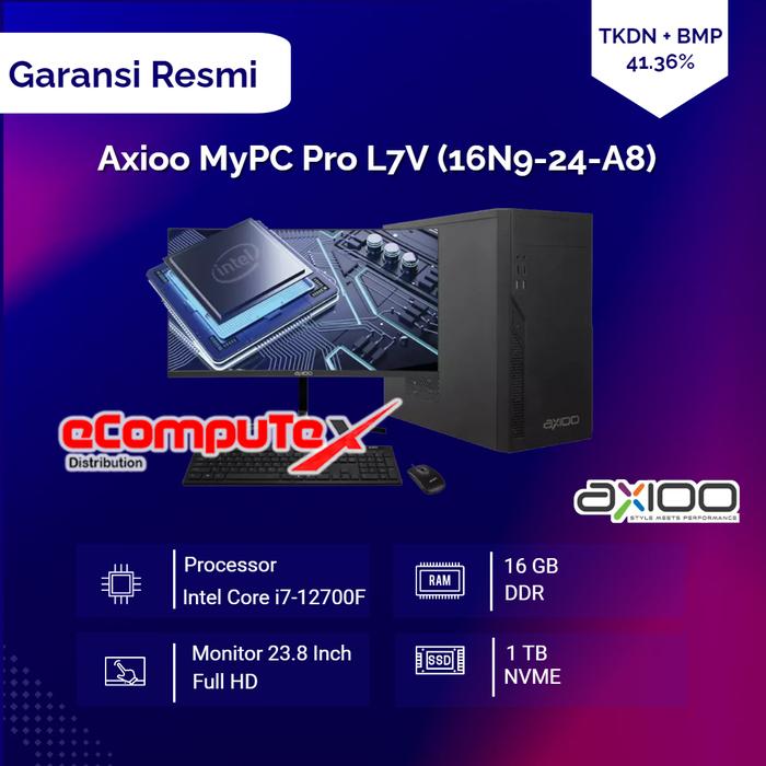 Jual Axioo MyPC Pro L7V (16N9-24-A8) i7-12700F 16GB 1TB - TKDN RESMI - Jakarta Barat - eCompuTex ...