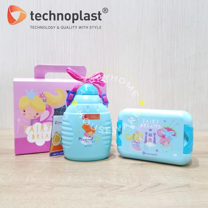 Jual Technoplast Paket Gift Set SCHOOL Design Ruby Lunch Box & Botol ...
