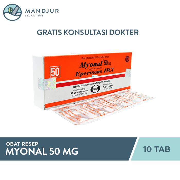 Jual Myonal 50 Mg 10 Tablet / Nyeri Otot - Jakarta Pusat - Apotek ...