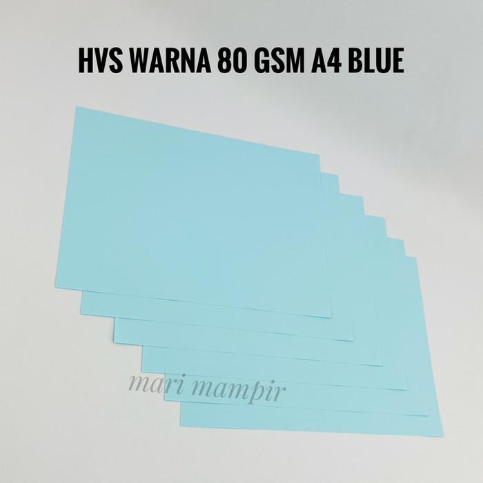 Jual KERTAS HVS / FOTOKOPI / PRINT WARNA 80 GSM A4 WARNA BLUE ( 20 PCS ) - Kota Medan - Mari ...