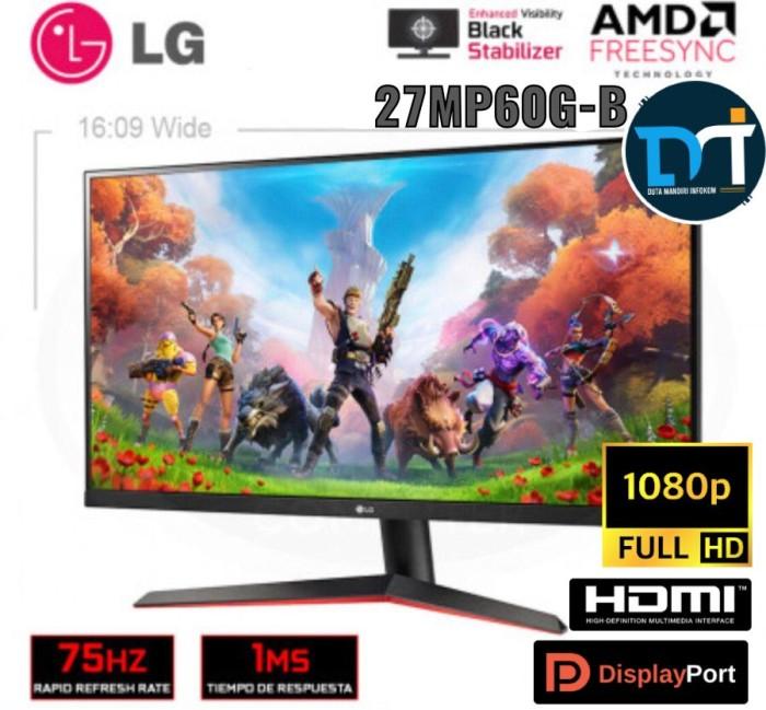 Jual Lg 27Mp60G B 27" Inch - Fhd Ips 75Hz 1Ms Freesync Hdmi Dp Vga ...