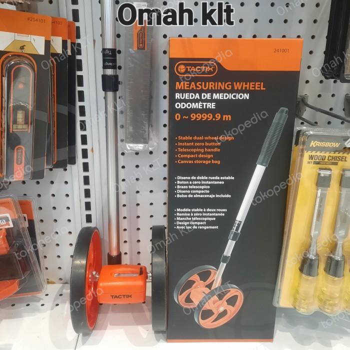 Jual tactix meteran dorong measuring wheel 9999Mtr meteran roda jalan ...