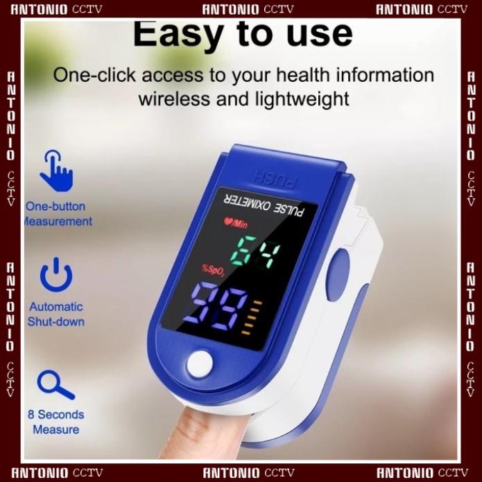 Jual pulse oximeter fingertip alat ukur saturasi oksigen-LK 88biru ...