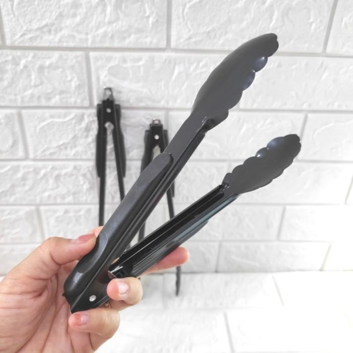 Jual Capitan Makanan Stainless Steel Super Tebal Merah Tongs 9" 12" 14 ...