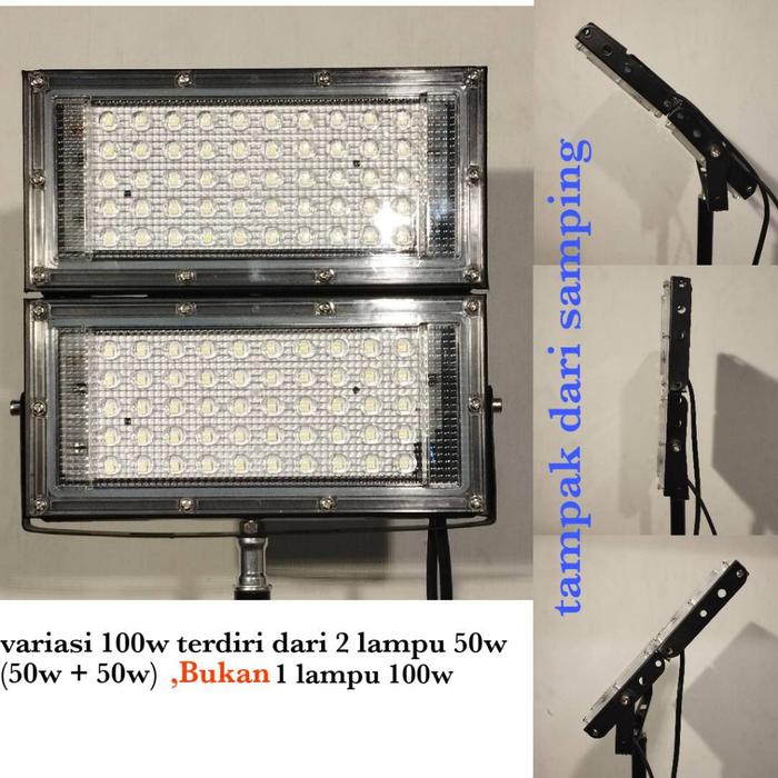 Jual Lampu sorot 50w 100w stand 2m lengkap satu set putih dan RGB warna - Jakarta Barat - GENSZ ...