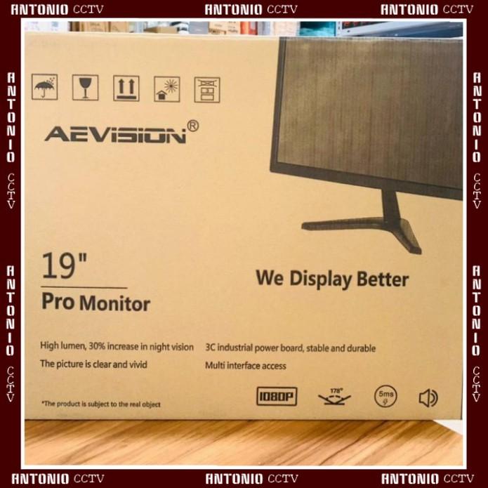 Jual Monitor Aevision For PC CCTV 19 inch HDMI VGA+Speaker - Jakarta ...