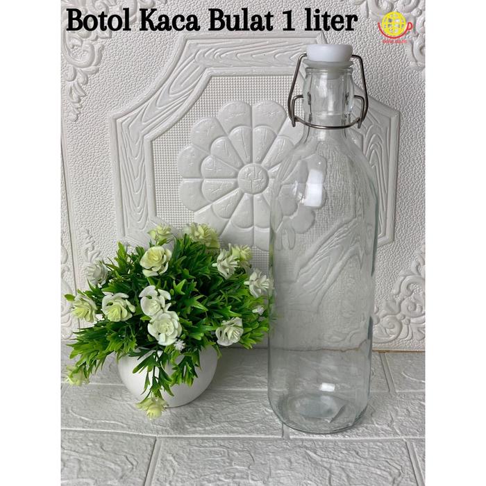 Jual Botol Kaca 1 liter/Botol Jus 1 liter/Botol Air 1 liter/Swing ...