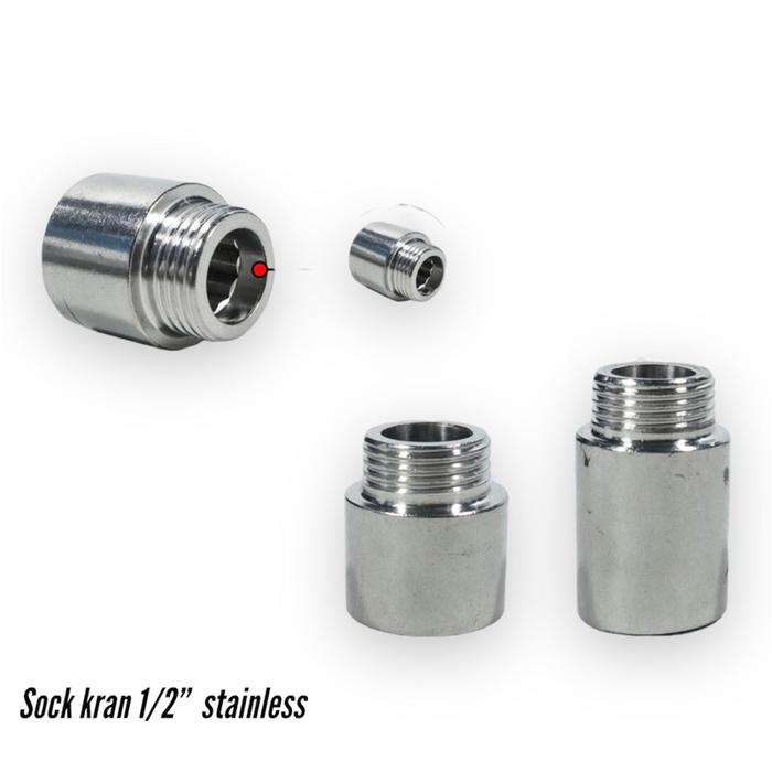 Jual Shock kran stainless drat luar 1/2” 3cm 5cm - Kota Surabaya ...