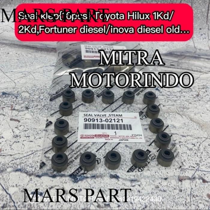 Jual SEAL KLEP VALVE STEAM SET 16 PCS INNOVA INOVA HILUX FORTUNER 1KD ...