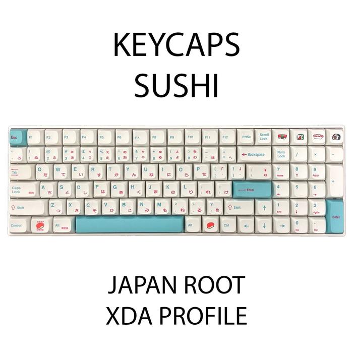 Jual KEYCAPS SUSHI XDA PROFILE JAPAN ROOT SUBLIM MECHANICAL KEYBOARD ...