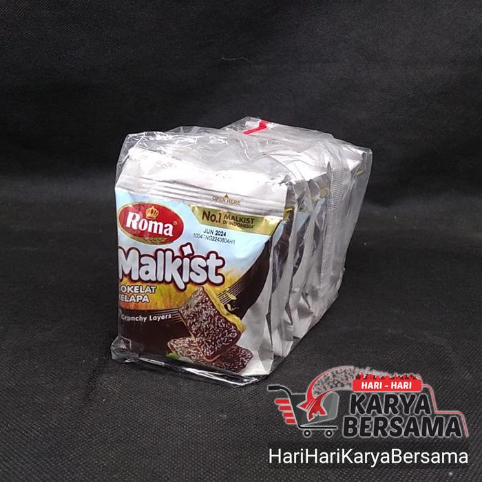 Jual BISKUIT ROMA MALKIST COKELAT KELAPA SACHET 10'S X 19GR - Kota ...