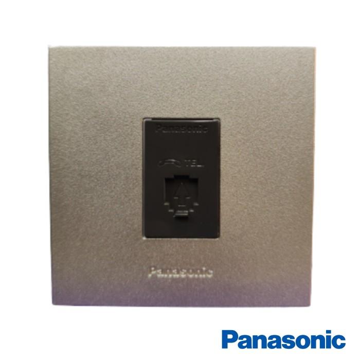 Jual PANASONIC Outlet Telepon Telp 6P 4C Hitam SILVER WEJ2501H ...