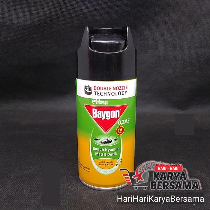 Jual ANTI NYAMUK INSEKTISIDA BAYGON AEROSOL ORANGE BLOSSOM 200ML - Kota ...