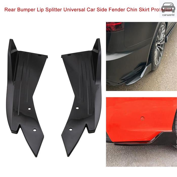 Jual Rear Bumper Lip Splitter Universal Car Side Fender Fins Body Lip ...