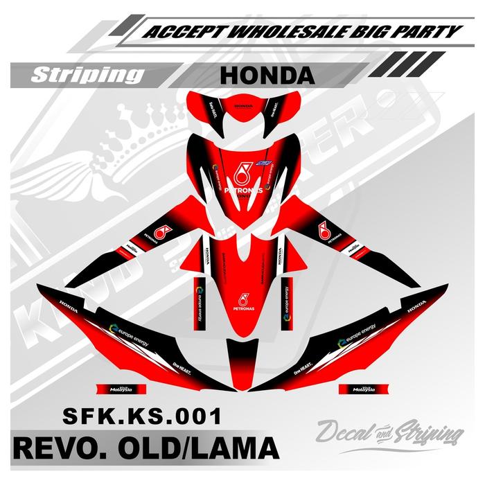 Jual 100% NEW STICKER STRIPING DECAL FULL BODY HONDA REVO. OLD/LAMA ...