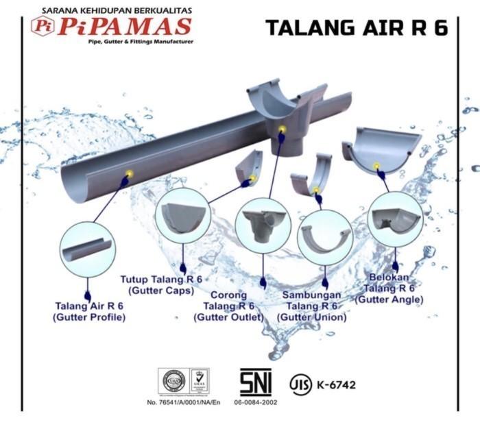Jual 👍 Gantungan Talang Air Bulat Pipamas 4 Meter / Gutter Bracket R6 ...
