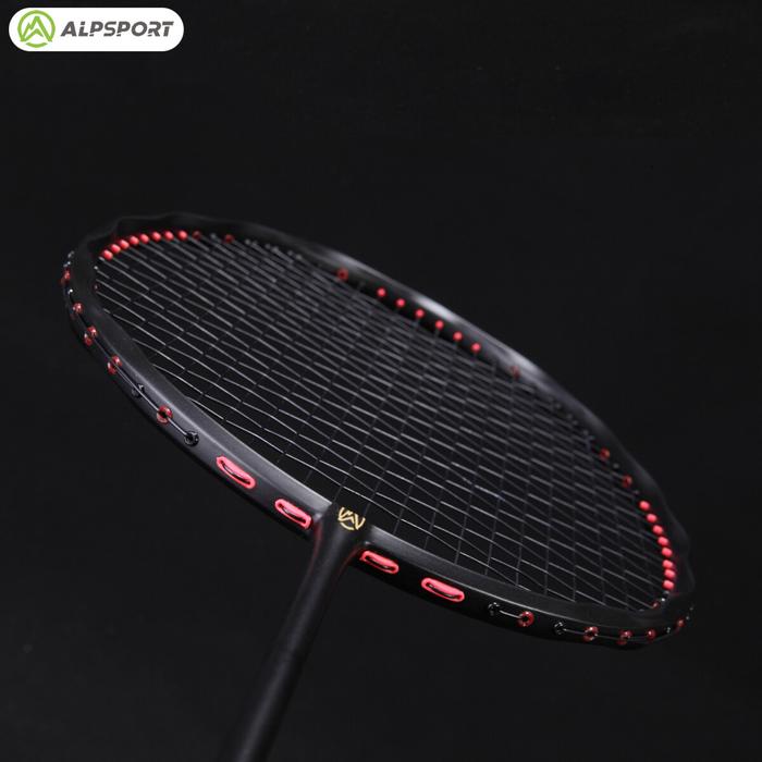Jual ALP JZD Raket Badminton bingkai Putar 30lb, bentuk gelombang 5U ...