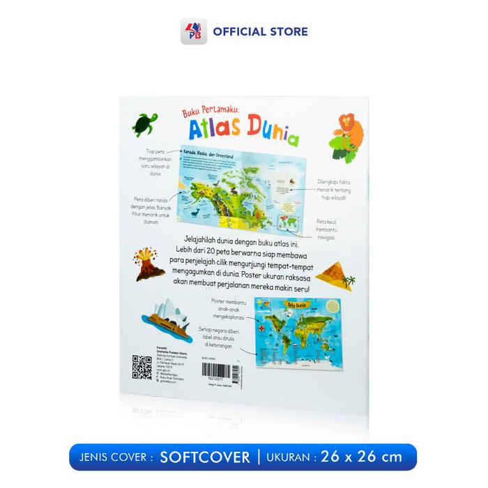 Jual Buku Anak / Buku Pertamaku: Atlas Dunia Dilengkapi Poster Peta ...