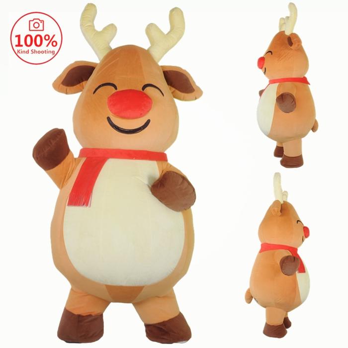 Jual Kostum Maskot Tiup Santa Klaus, Rusa dan Manusia Salju Aktivitas ...