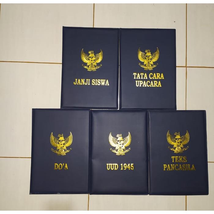 Jual Ms6 5 Map Upacara Bendera Warna Navy/bahan Kulit Sintetis/sudah ...
