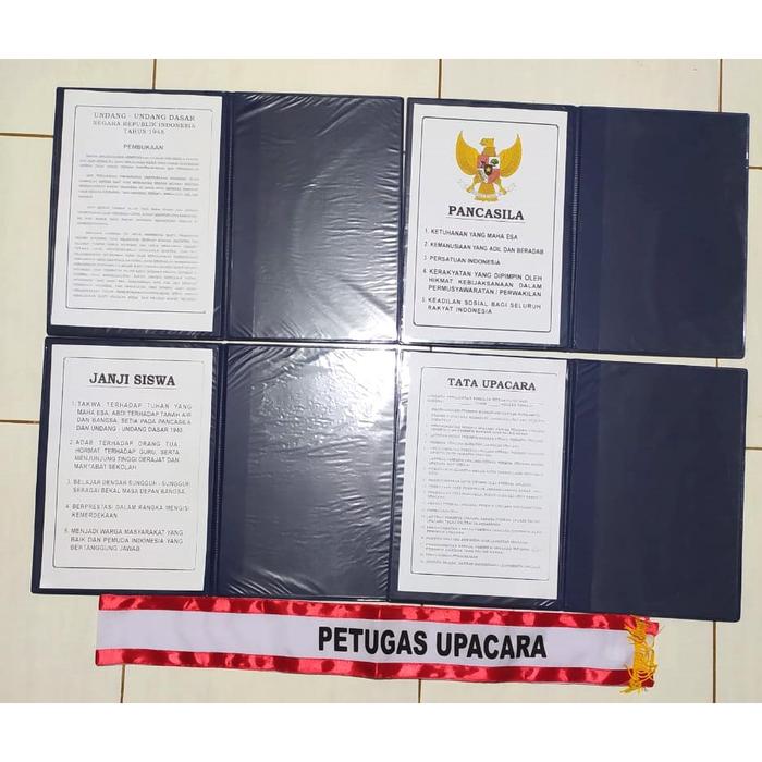 Jual Ms6 5 Map Upacara Bendera Warna Navy/bahan Kulit Sintetis/sudah ...