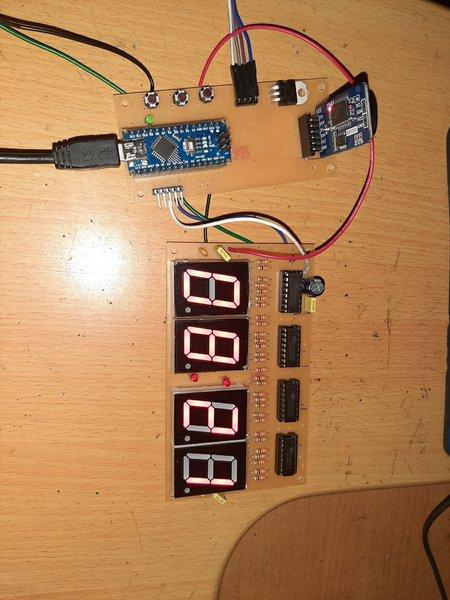 Jual PCB Arduino Driver 74HC595 74HC 595 seven segment 1 inchi 4 digit ...