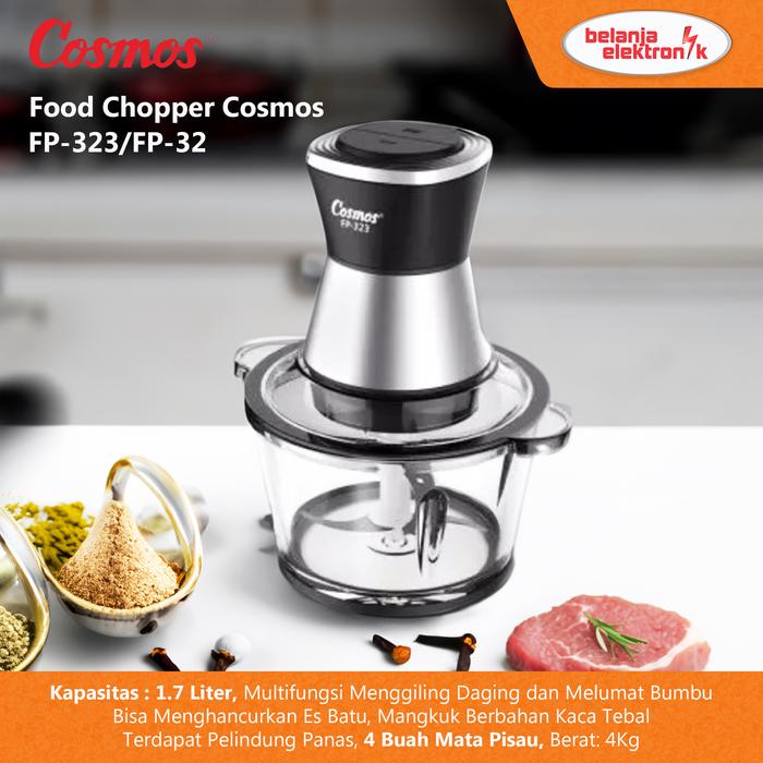 Jual Chopper COSMOS FP-323 1.7 Liter Kuba Food Processor Kupas Bawang ...
