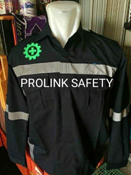 Jual Seragam Safety Hitam Free Logo.K3 Bendera Scotlight 5Cm - Jakarta ...