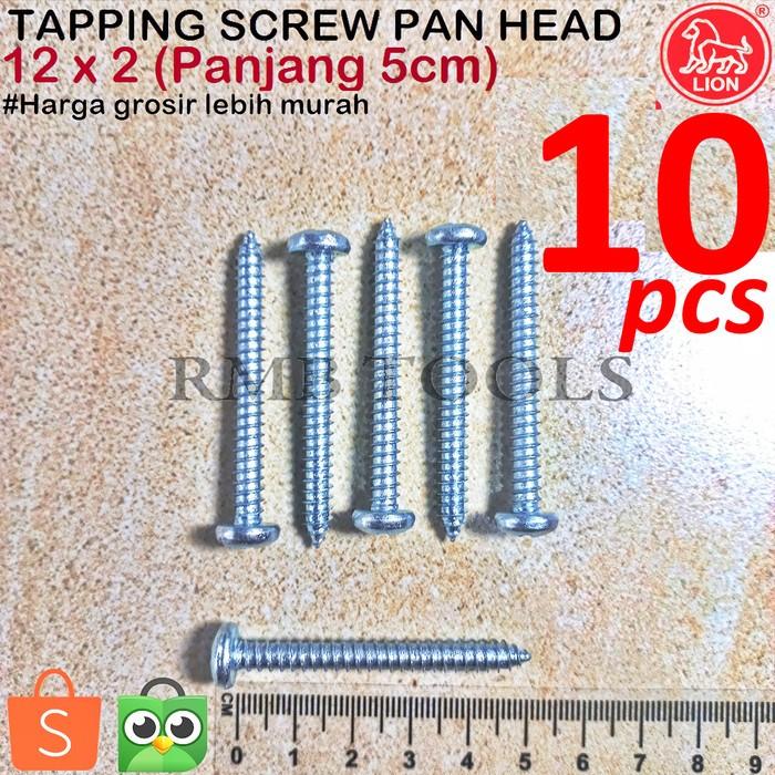 Jual Sekrup Skrup Tapping PH 12x2 5cm Screw Pentol Kayu Tembok Alumunium - Kota Tangerang ...