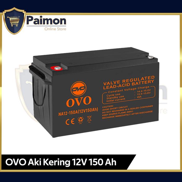 Jual Baterai OVO VRLA 12V 150 Ah - Baterai Aki 12V 150 Baterai Panel ...