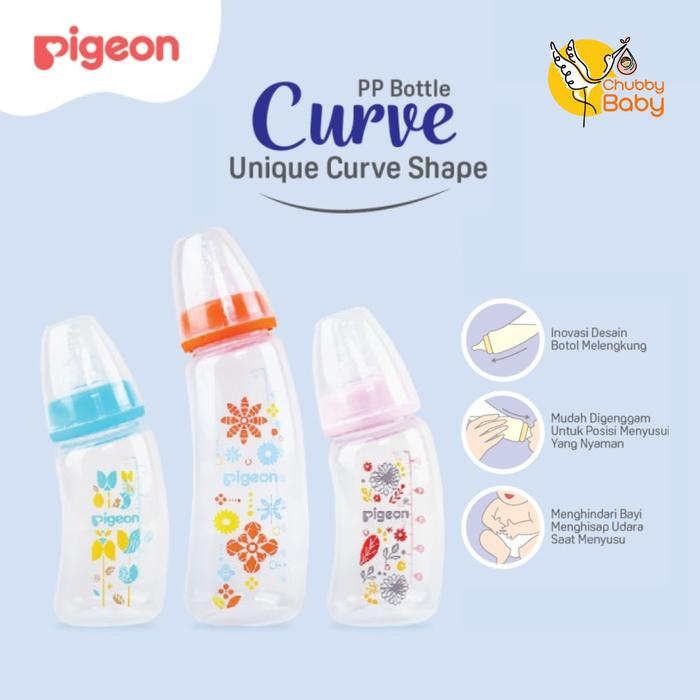 Jual Pigeon Botol PP Clear Curve | Botol Susu Anak Bayi - Jakarta Utara - Chubby Baby Jakarta ...