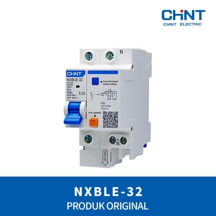 Promo RCBO + MCB Chint NXBLE-32 KHUSUS 300mA - 1P+N 6 10 16 20 25 32 (A) 6kA - 10A, 1P+N 300mA ...