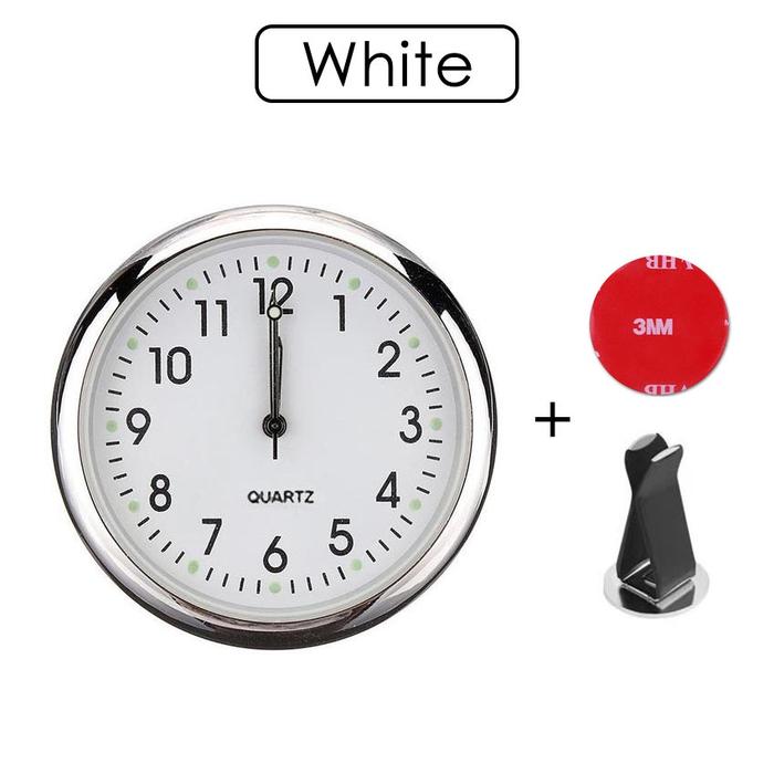 Promo Car Dashboard Mini Analog Clock| Luminous Jam Interior Dashboard ...
