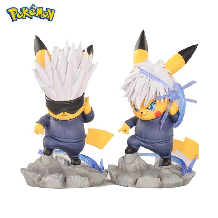 Jual Figurines Bimodal Jujutsu Kaisen Pikachu Cos Gojo Satoru PVC ...