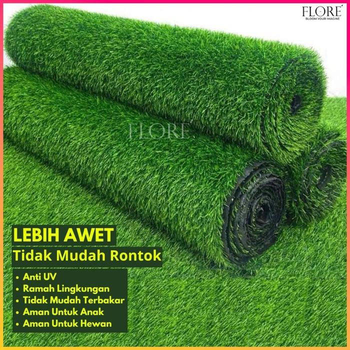 Jual Y4 Rumput Sintesis / Rumput Sintesis Taman Outdoor Indoor 60x40 ...