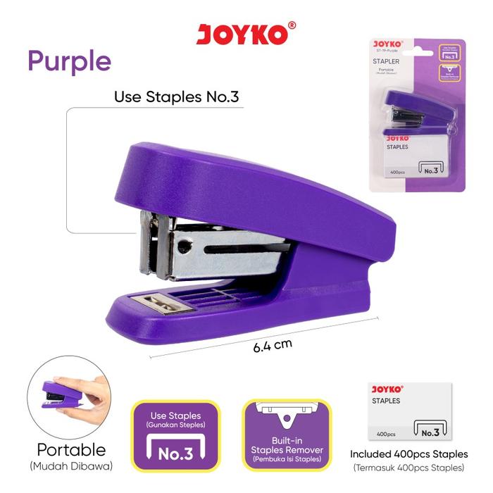 Jual Stapler dan Staples Joyko ST-19 1 Set ( Stepler + Isi ) Jepretan ...
