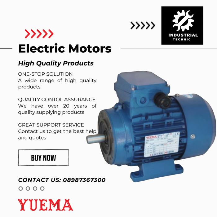 Jual ELECTRIC MOTOR YUEMA SA 4P 1,5KW 2HP 3PHASE 380V B34/ DINAMO - Jakarta Utara - Industrial ...