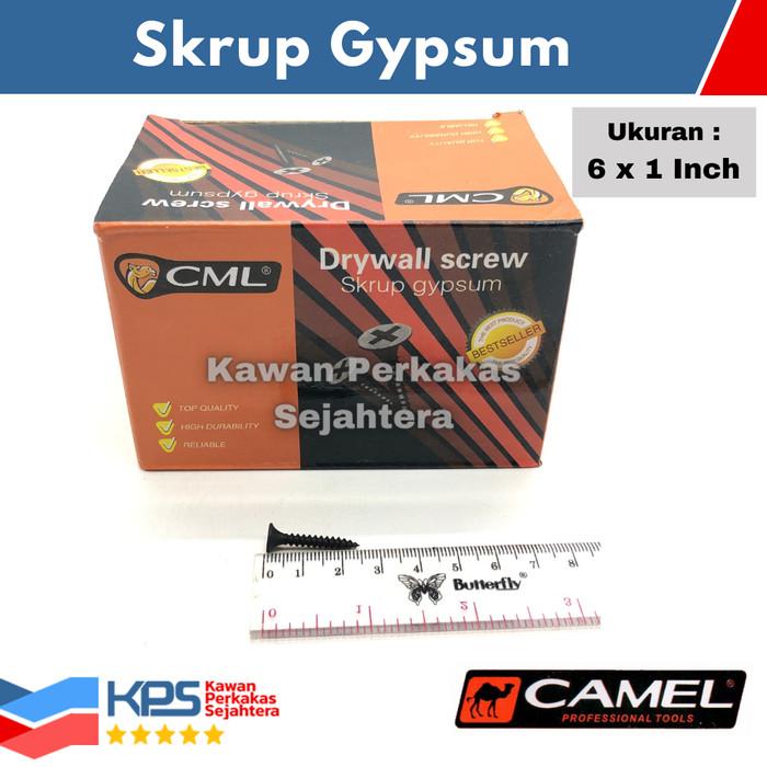Jual CAMEL Skrup Gypsum 6 x 1" In Inch | Sekrup Gipsum 6x1" | Drywall Screw - Kota Tangerang ...