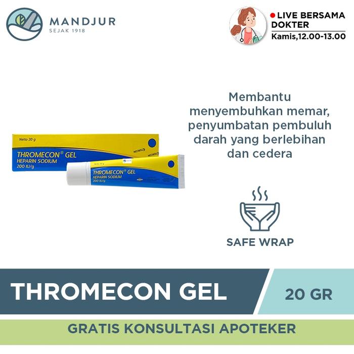 Jual Thromecon Gel 20 g - Meredakan Lebam dan Luka Memar - Jakarta ...