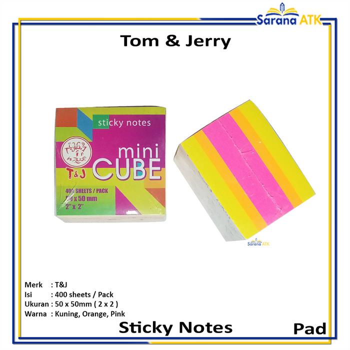 Jual Tom & Jerry - Mini Cube Sticky Notes Memo Tempel - Pad - Jakarta ...