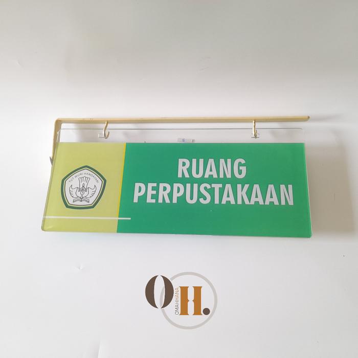 Jual Akrilik Ruang Perpustakaan - Akrilik Ruangan - Papan nama ruangan ...